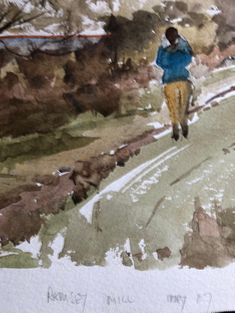 Ramsey Mill, Original British Watercolour Painting For Sale at 1stDibs