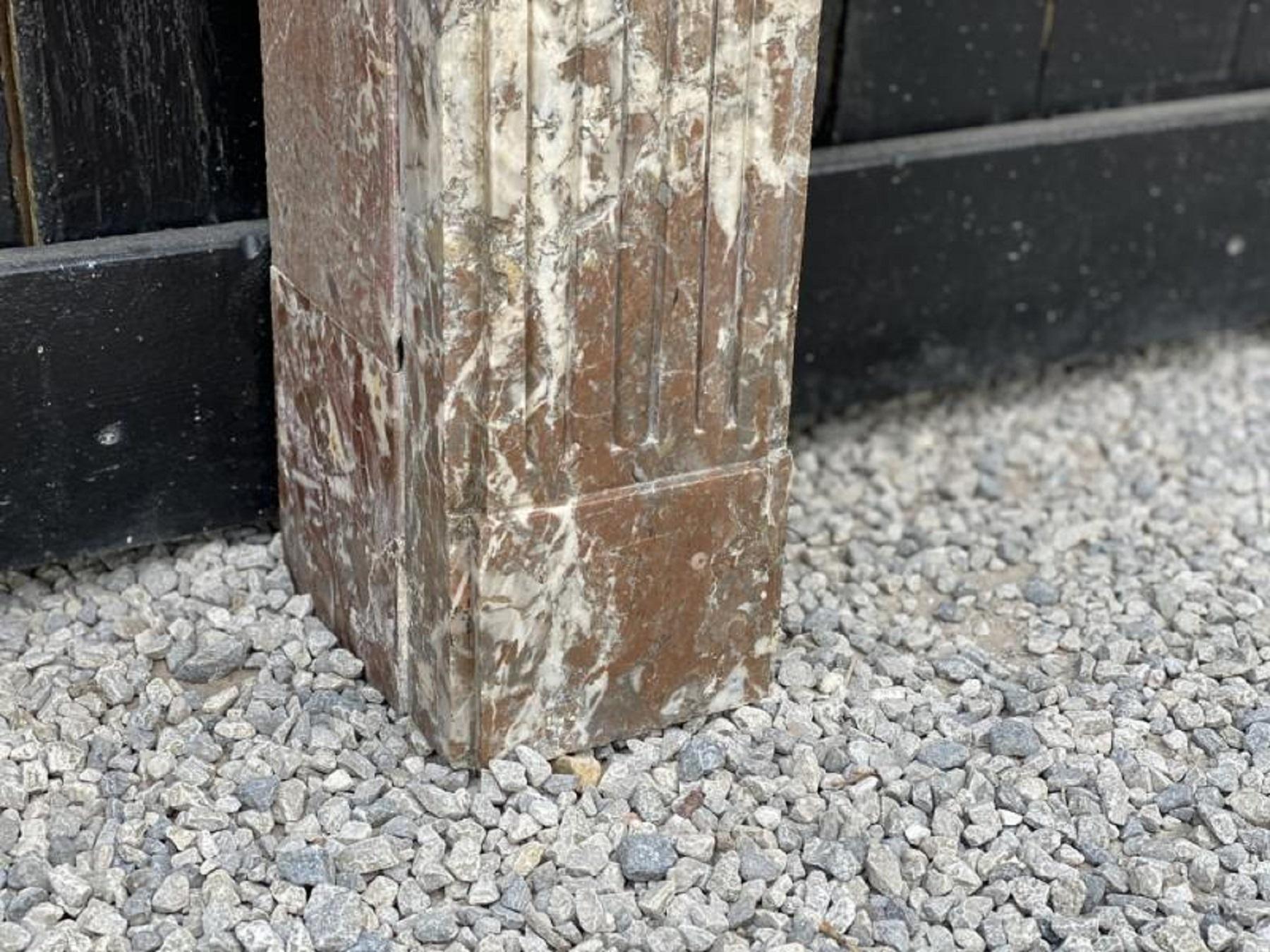 Rance Marble Fireplace Louis XVI Style at 1stDibs | red marble fireplace