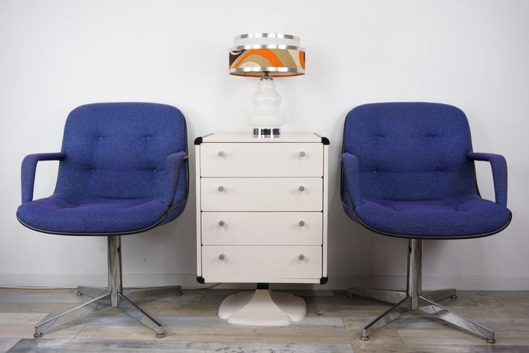 Randall Buck 1970s Design Pair of Armchairs 451 Model by Strafor at 1stDibs