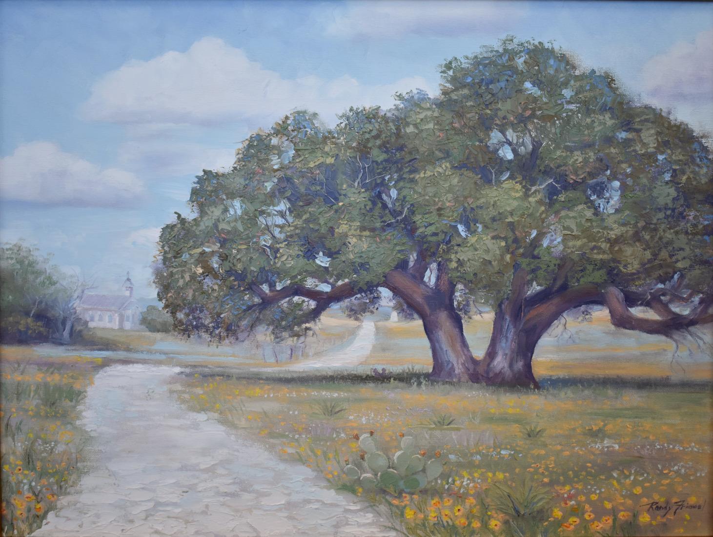 Randall Friemel - "Small Town Coreopsis" Texas Hill Country Landscape ...