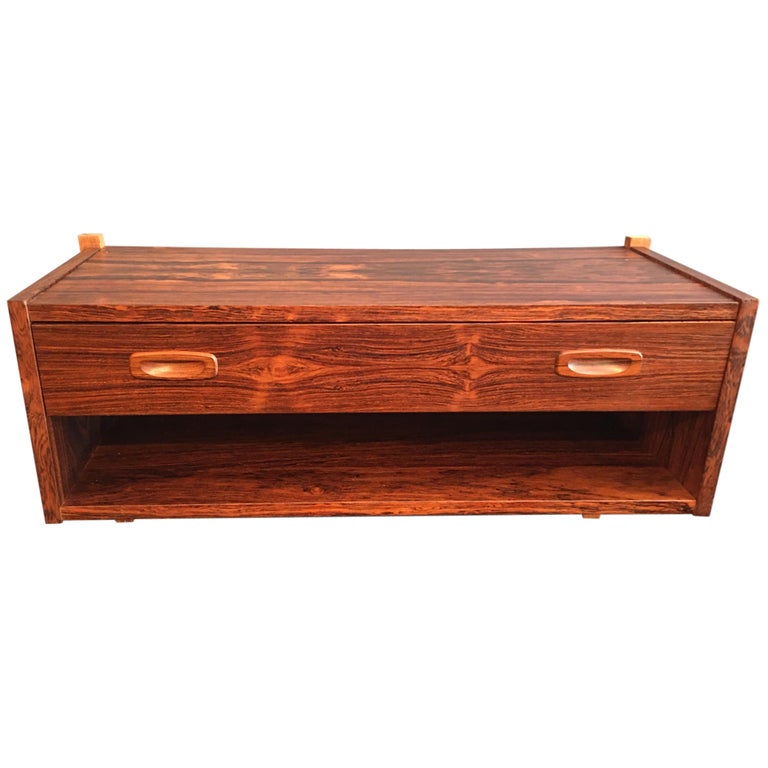 Randers Made in Denmark Rosewood Hanging Console at 1stDibs