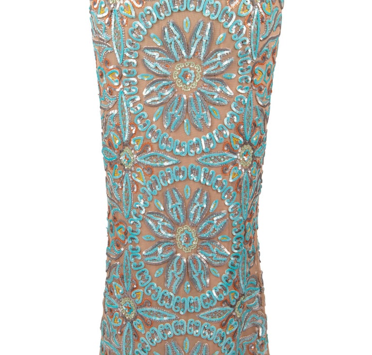 Randolph Duke Gown Exquisite Sequins Colours 6 at 1stDibs