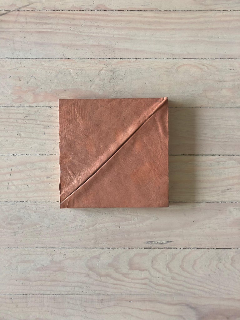 Natural/White Wash Upcycled Leather Collage Panels, Customizable For ...