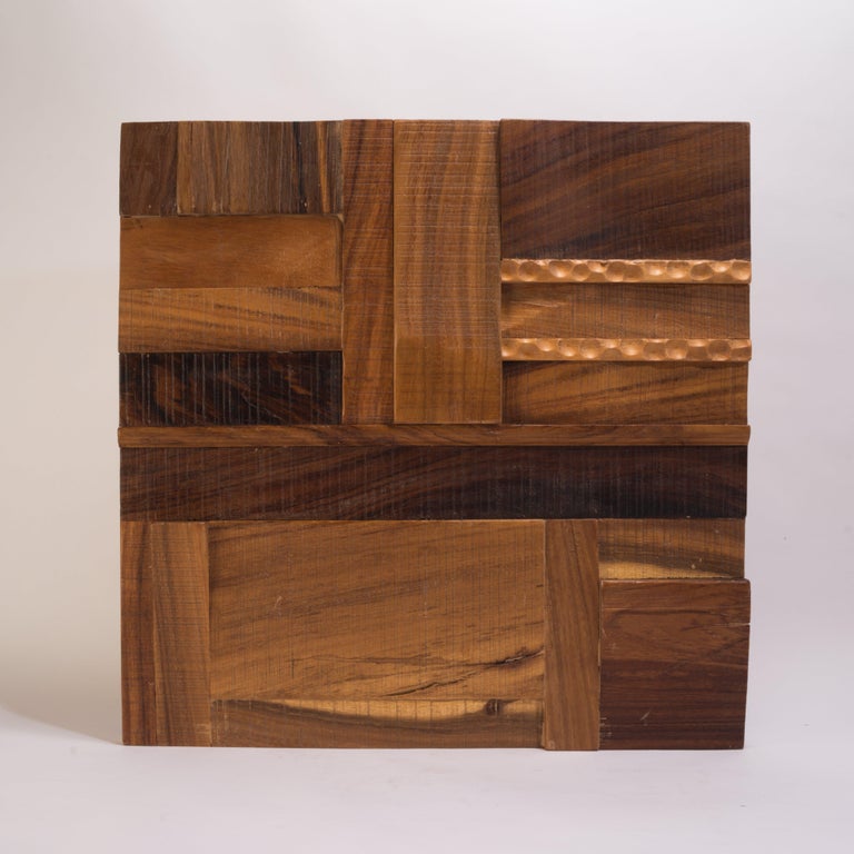 Natural Parota Wood Randomly Composed Art Wall Covering, Acoustic ...