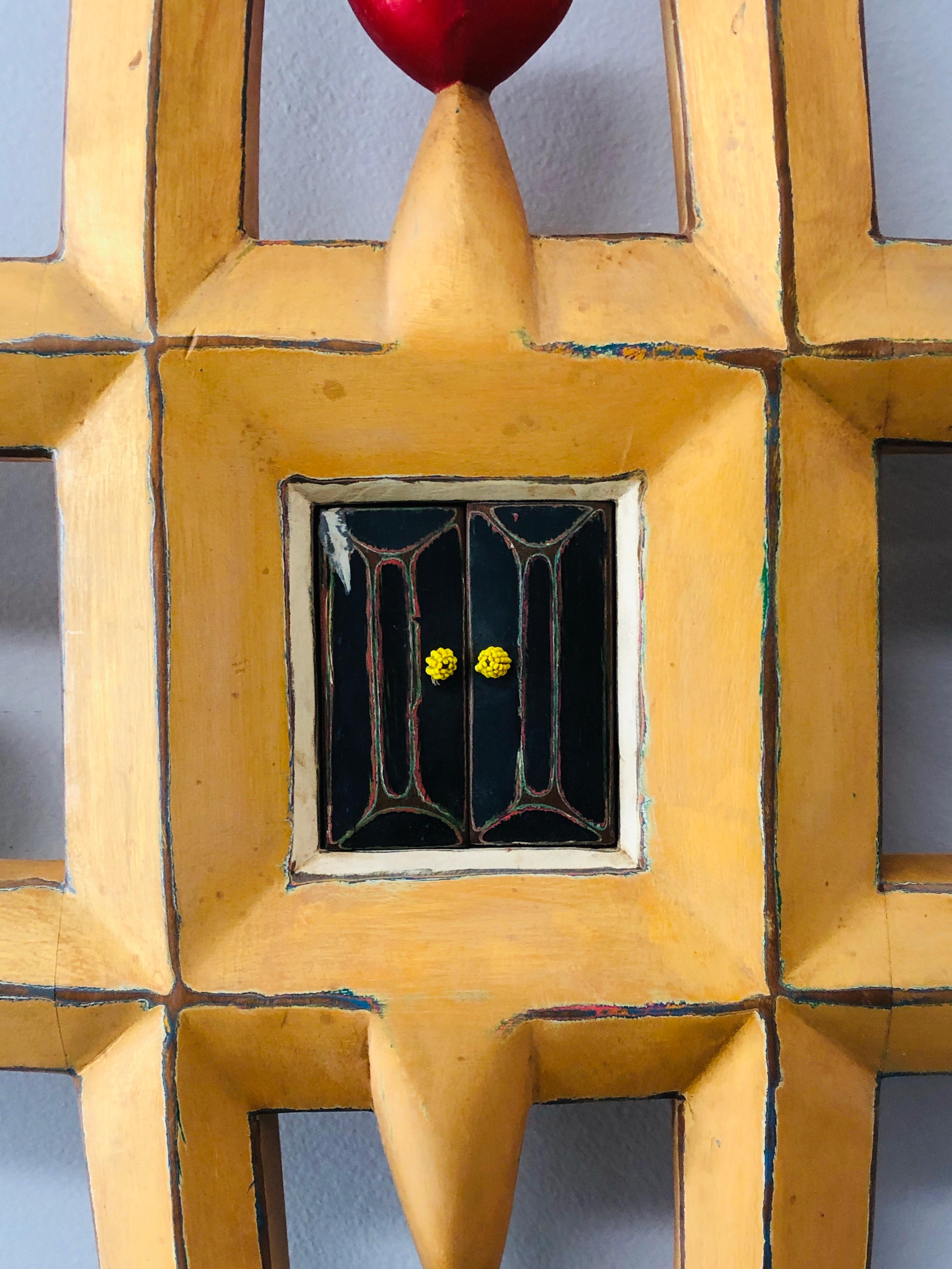 Randy Shull Carved Wood Wall Sculpture, 1995 at 1stDibs