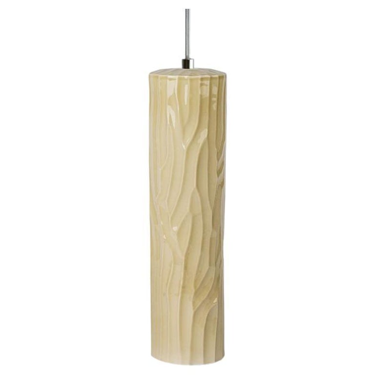 Range Large Pendant Lamp with Pale Yellow Glaze by Wl Ceramics For Sale ...