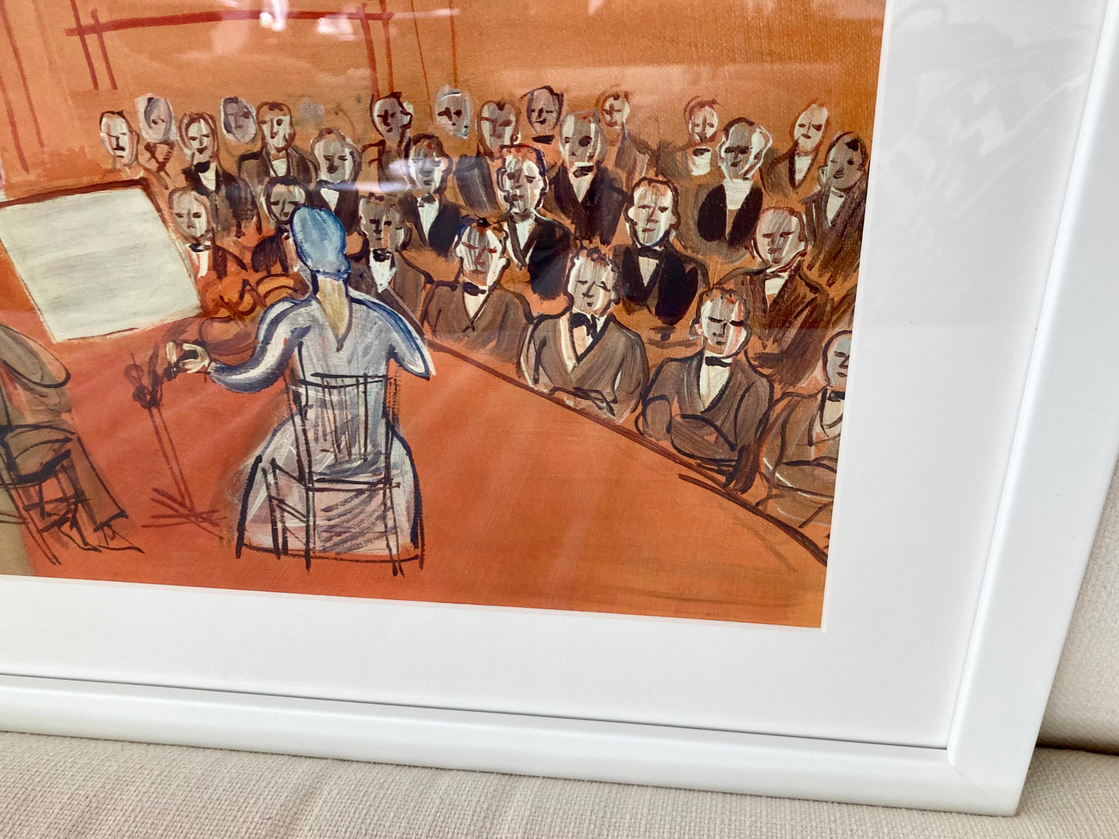 Raoul Dufy Concert Lithograph For Sale at 1stDibs