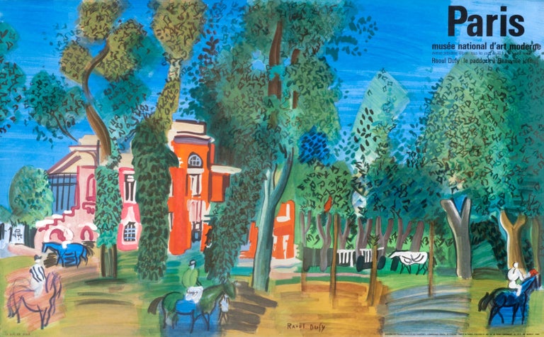 Raoul Dufy - Le Paddock a Deauville - Paris National Museum Vintage ...