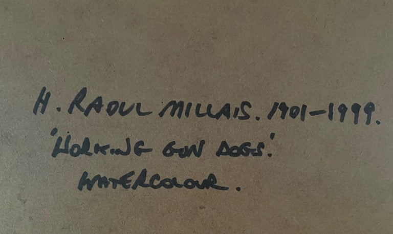 Raoul Millais, Watercolor, Working Dogs For Sale at 1stDibs
