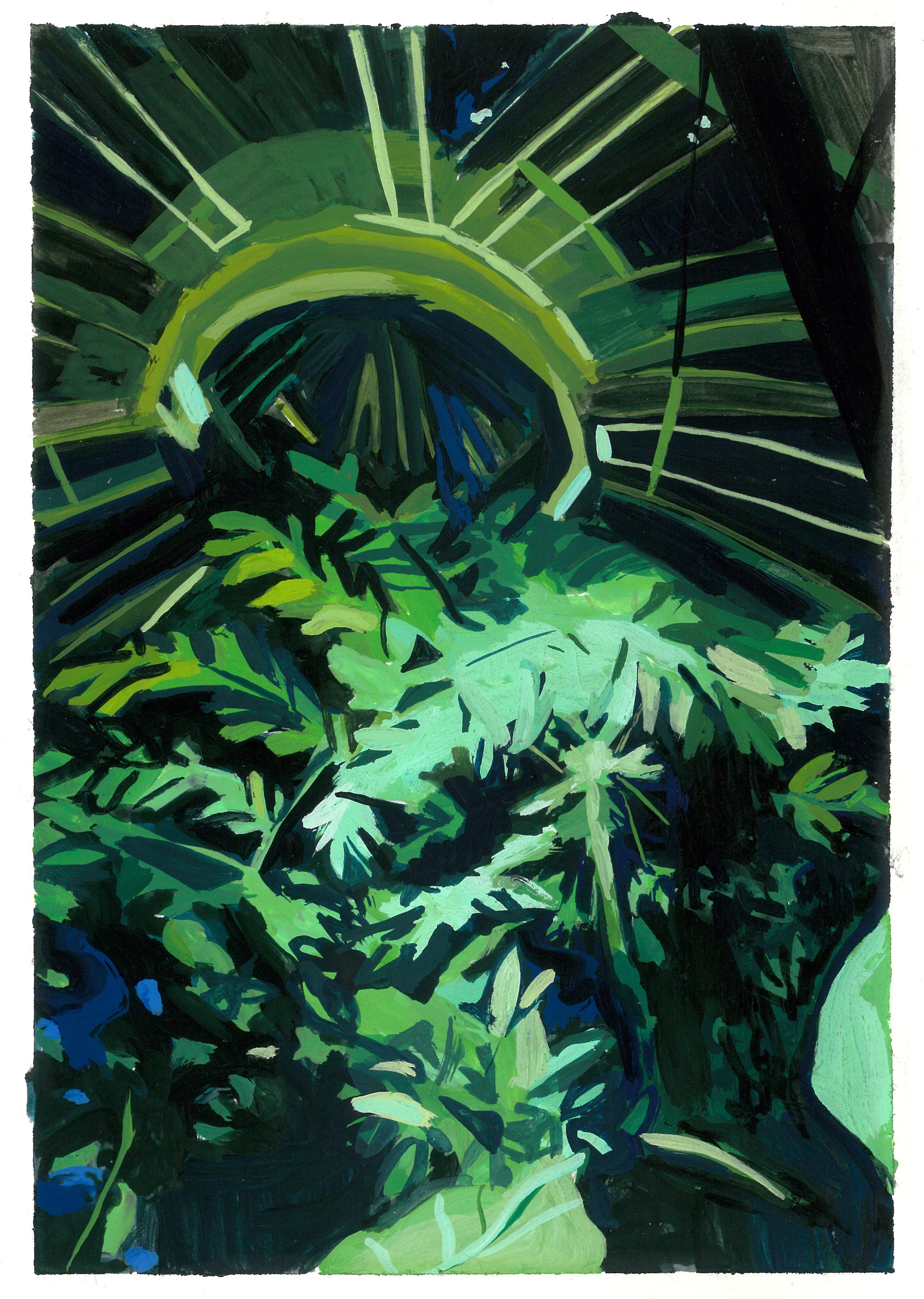 Raoul Olou - Just another landmark - contemporary oil painting on ...