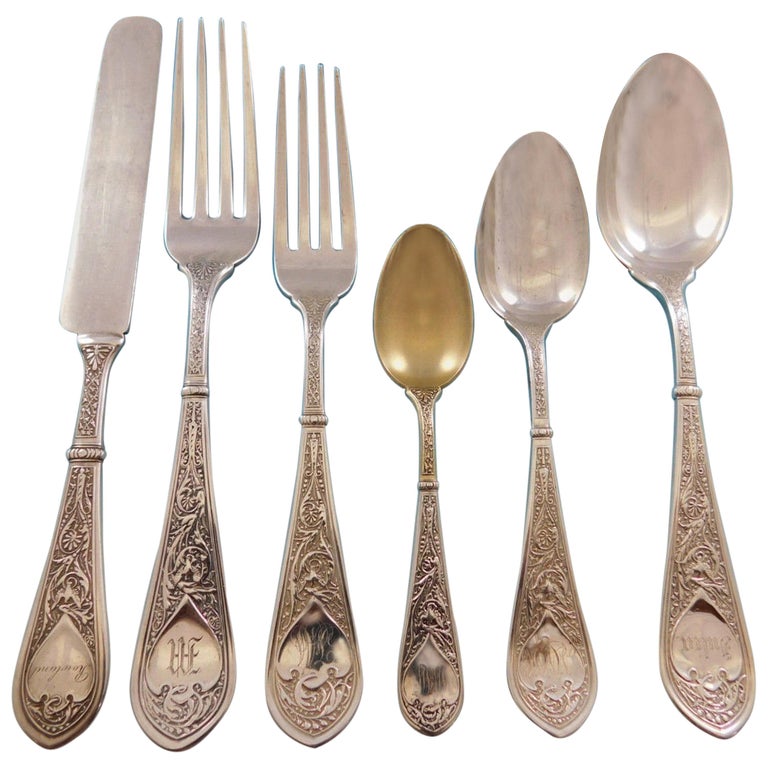 Raphael by Gorham Sterling Silver Flatware Set Service 71 Pieces ...