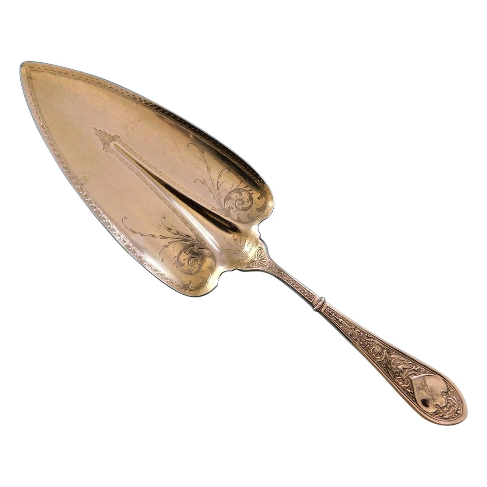 Raphael by Gorham Sterling Silver Spade Server Brite-Cut Light Gold ...