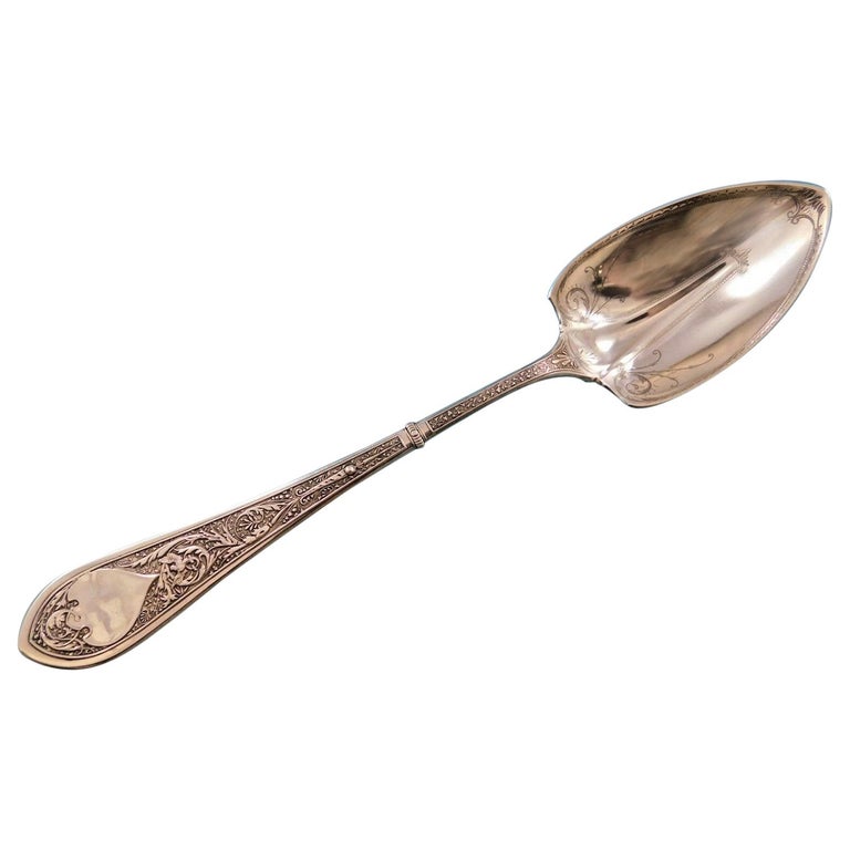 Raphael by Gorham Sterling Silver Stuffing Spoon Brite-Cut Bowl with ...