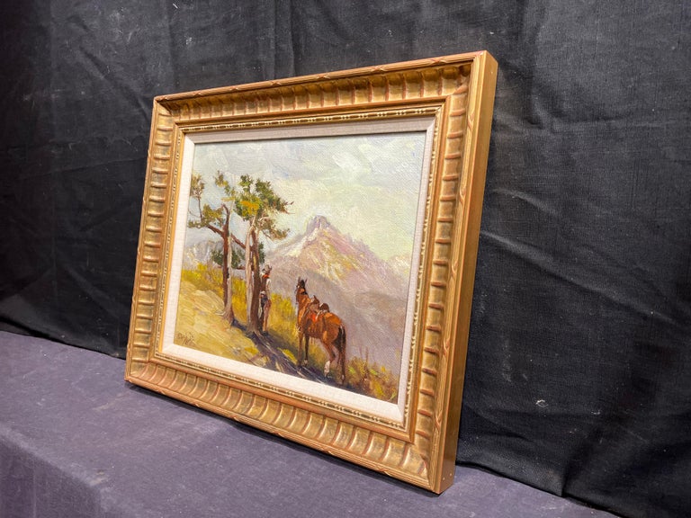 Raphael Lillywhite - Cowboy and His Horse For Sale at 1stDibs