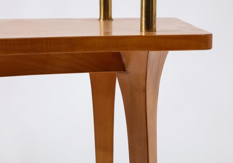 Raphael Raffel Vanity or Writing Desk in Sycamore and Glass, France ...