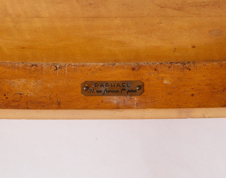 Raphael Raffel Vanity or Writing Desk in Sycamore and Glass, France ...