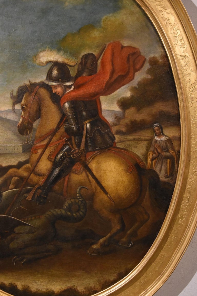 Peinture à l'huile sur toile du maître ancien de Sanzio, XVIIe/18e ...