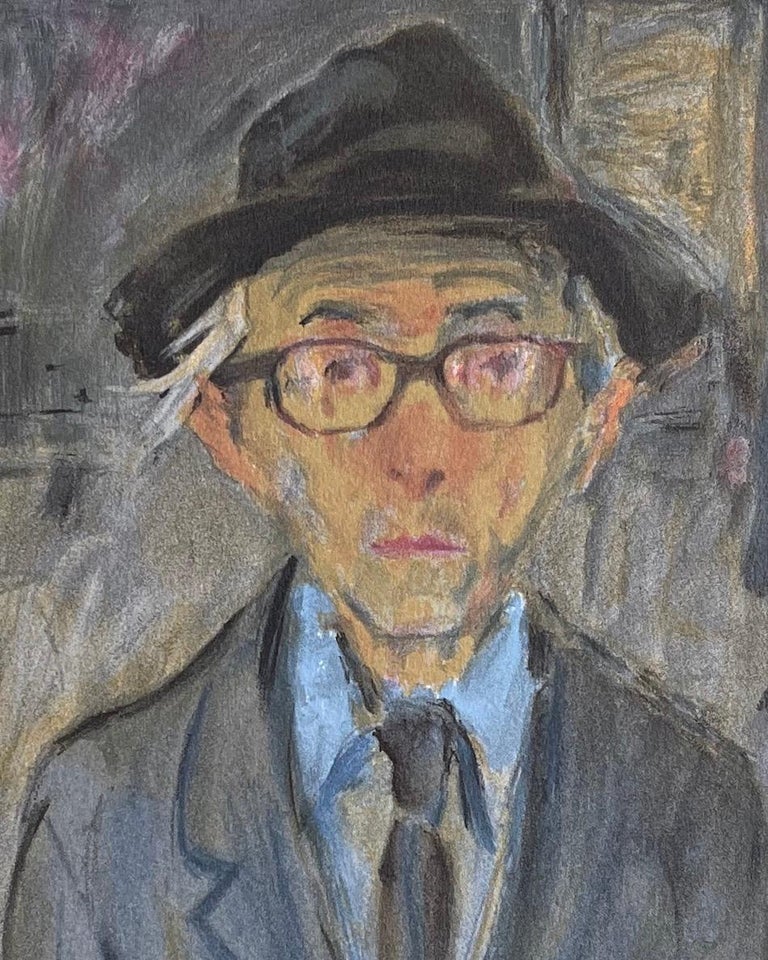 Raphael Soyer - Raphael Soyer Self-Portrait, Signed Lithograph, Man in ...