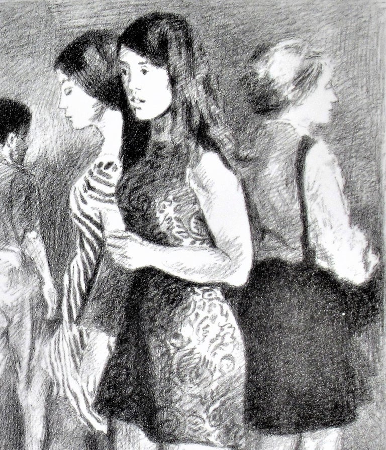 Raphael Soyer - Untitled, Street Scene II For Sale at 1stDibs