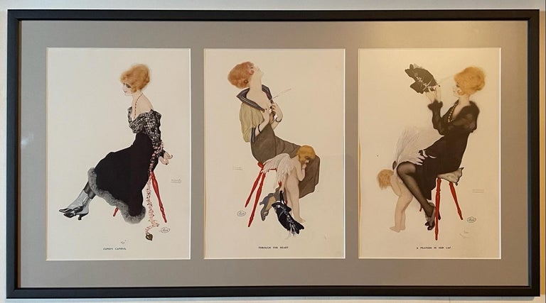Rapheal Kirchner, a Wonderful Set of Fully Framed Prints, 1918 For Sale ...