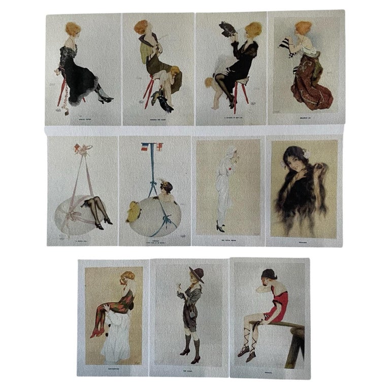 Rapheal Kirchner, a Wonderful Set of Fully Framed Prints, 1918 For Sale ...
