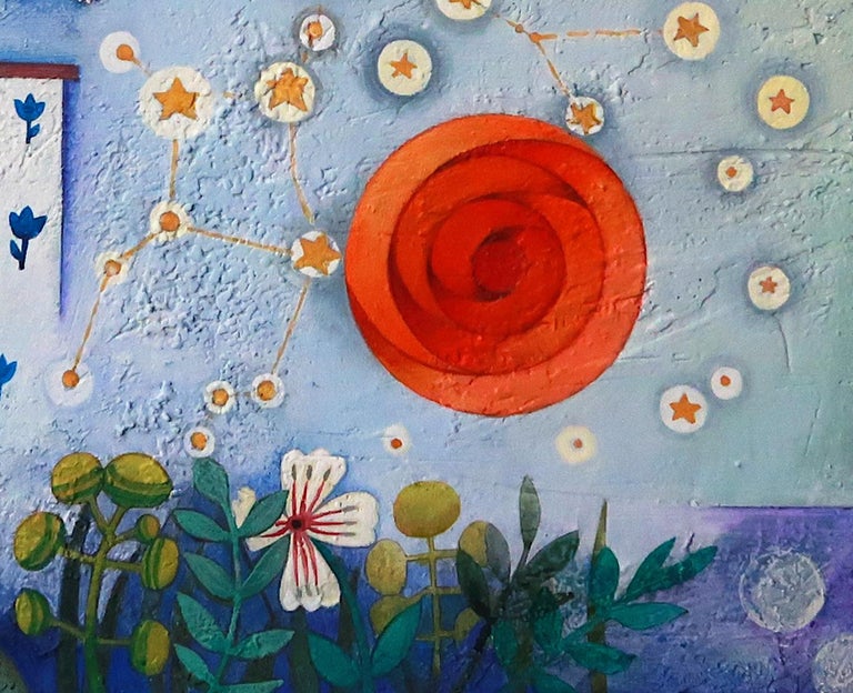 Raquel Fariñas - A breath of fresh air. Symbolic Acrylic paint Folk Art ...