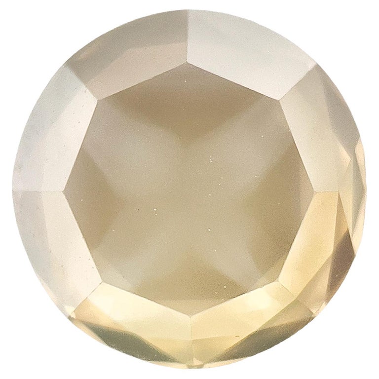 Rare 1.01 CT Round Rose Cut Butterfly Portrait Champagne VS1 Natural ...