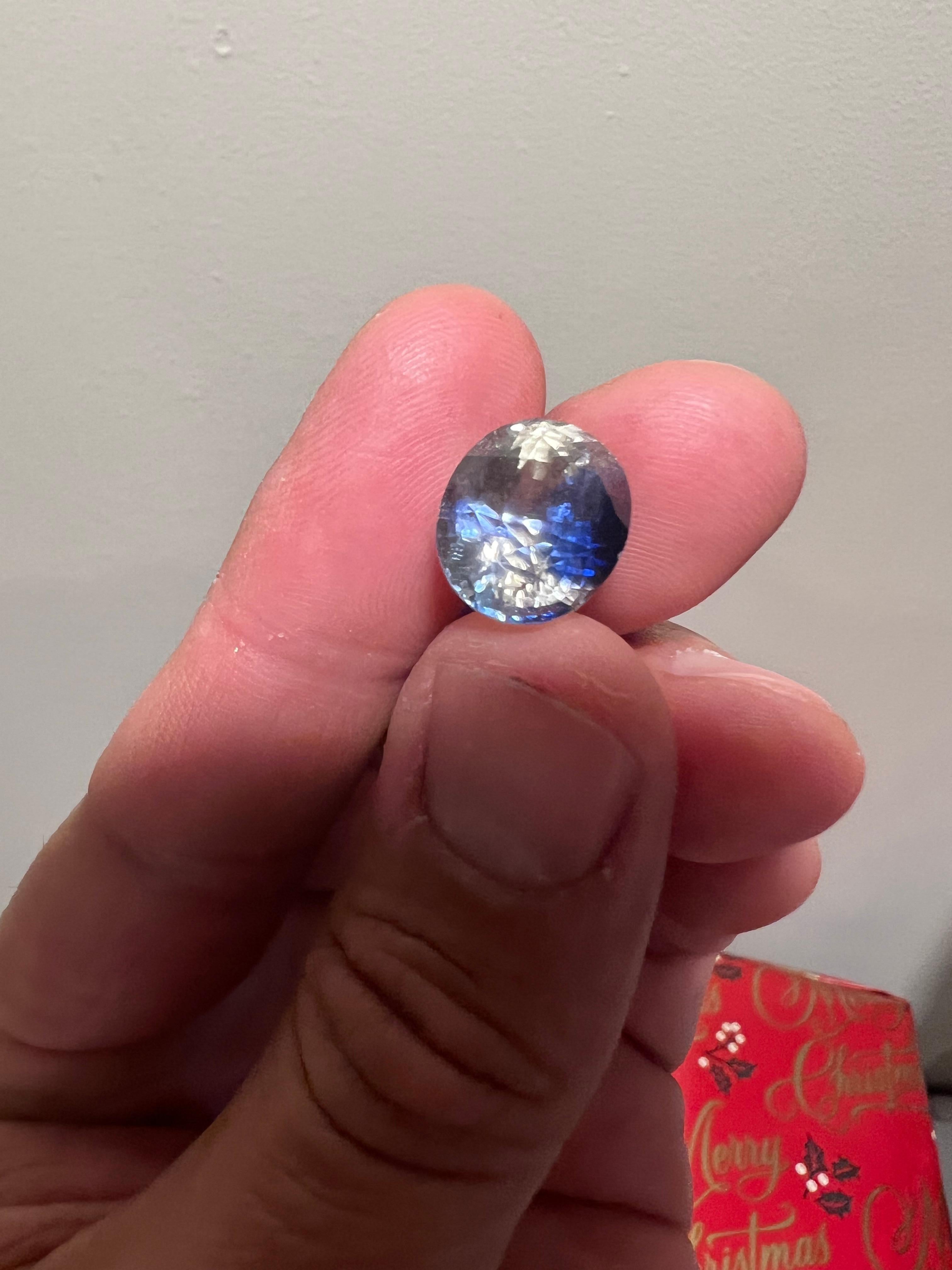 16.86 Carat GIA Certified Bi-Color Blue and Yellow Ceylon Sapphire (Sri ...