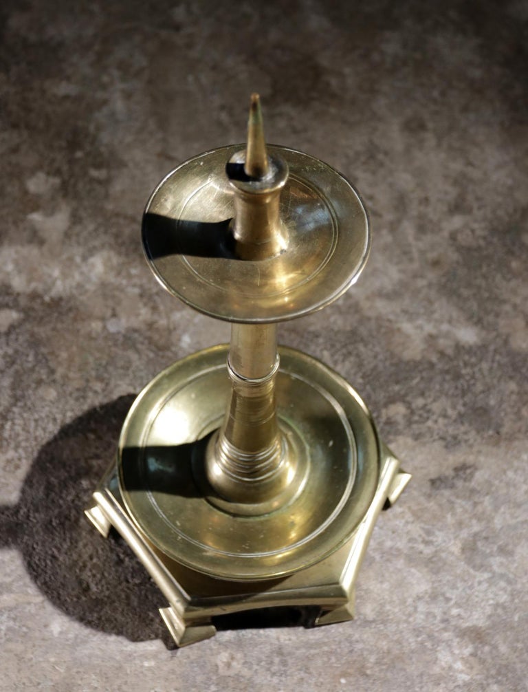 Rare 16th Century Large Brass Pricket-Candlestick at 1stDibs | 16th ...