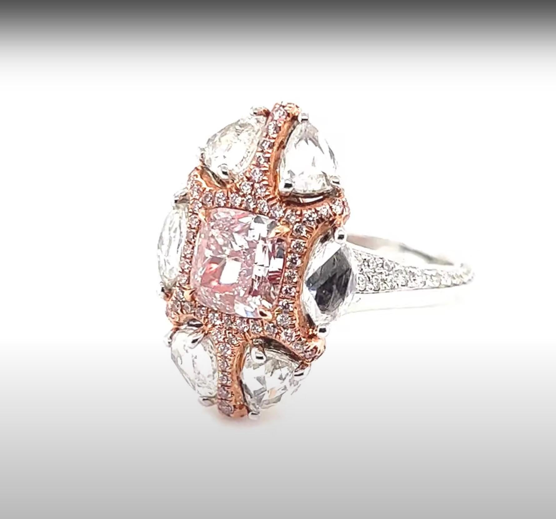 Rare 1.71 Carat Natural Pink Diamond Ring For Sale at 1stDibs | rare ...
