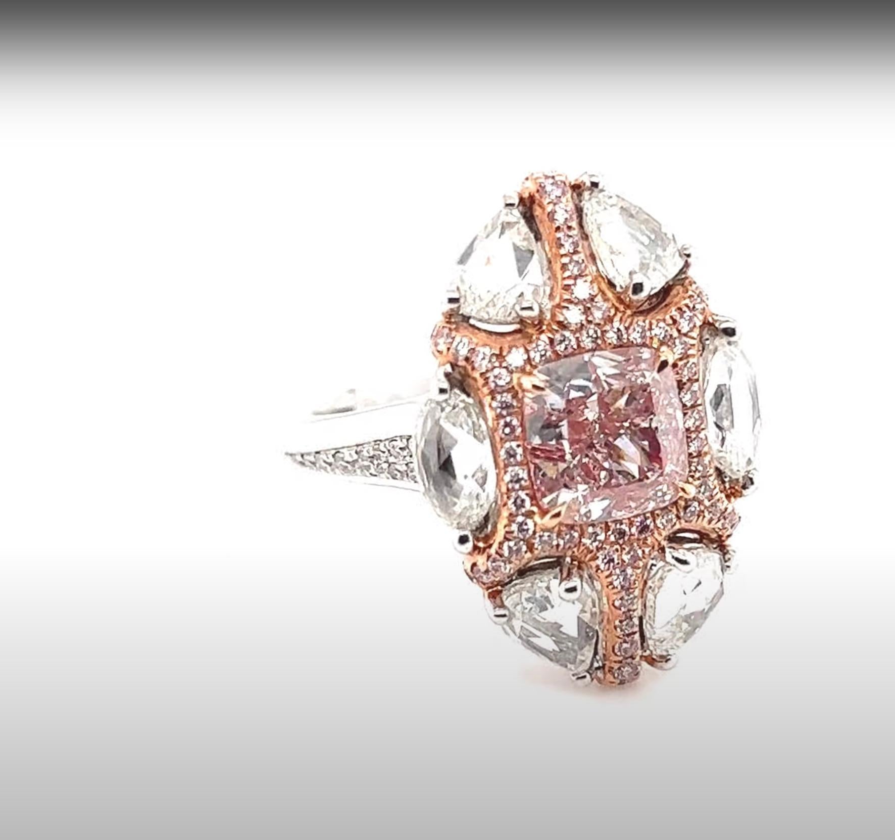 Rare 1.71 Carat Natural Pink Diamond Ring For Sale at 1stDibs | rare ...