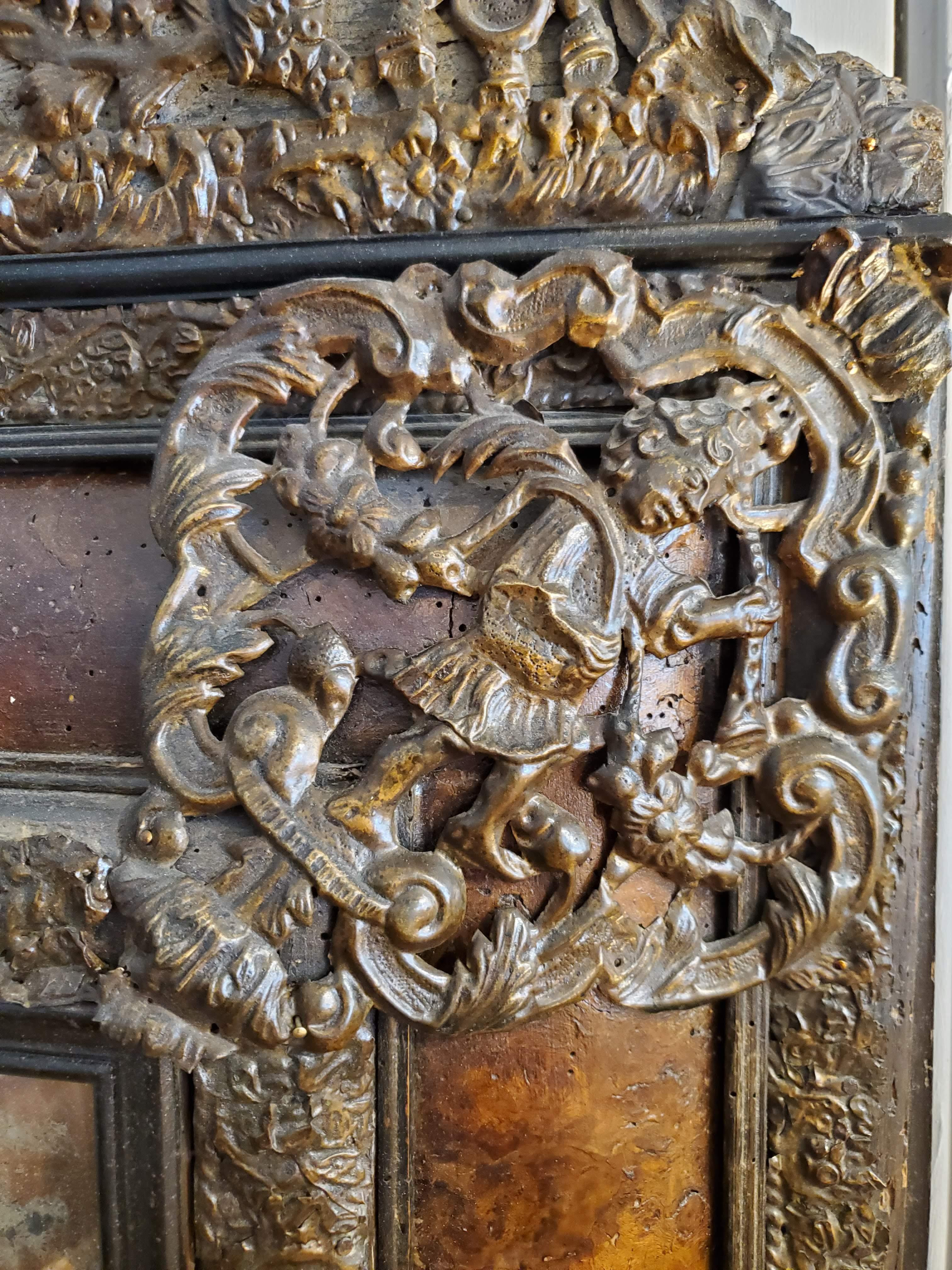 Rare 17th Century Dutch Mirror For Sale at 1stDibs