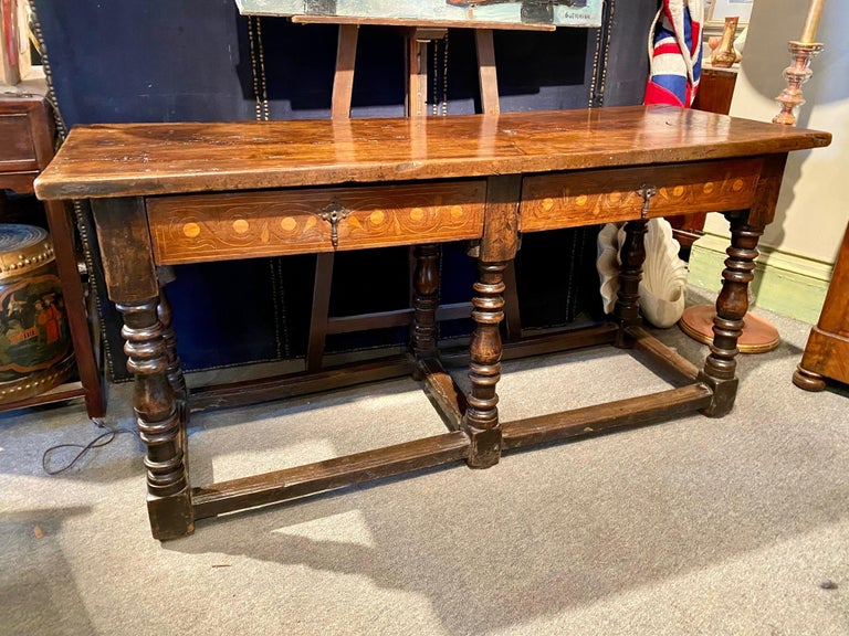 Rare 17th Century Walnut Spanish Hall Table at 1stDibs