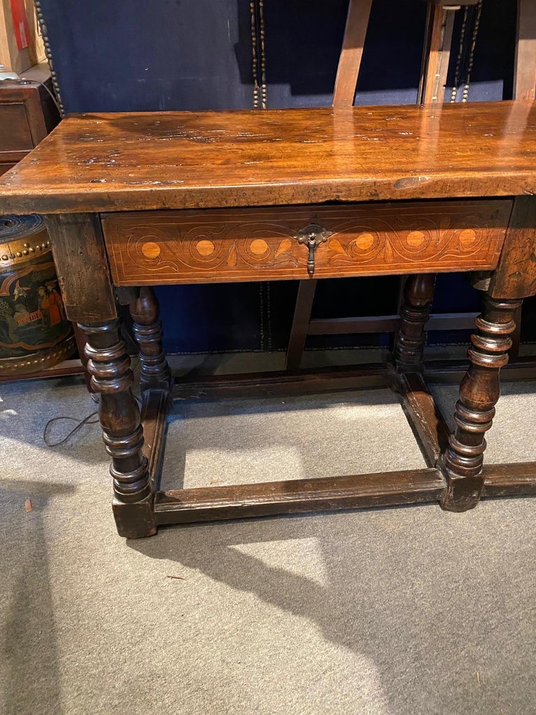 Rare 17th Century Walnut Spanish Hall Table at 1stDibs