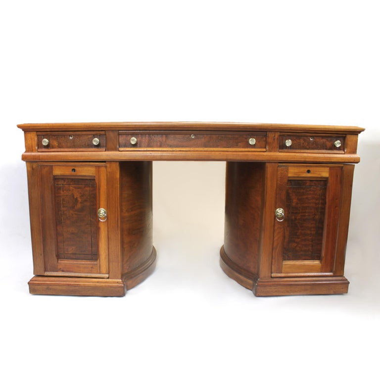 Rare 1888 Queen Anne No. 8 Walnut Rotary Desk by the Wooton Desk Mfg ...