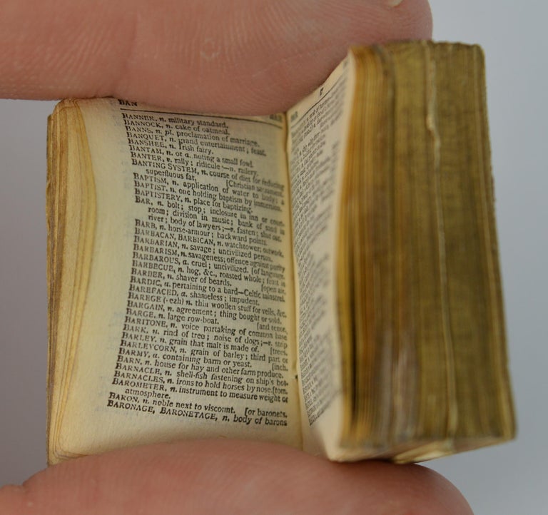 Rare 1893 Sampson Mordan Solid Silver Miniature English Dictionary and ...