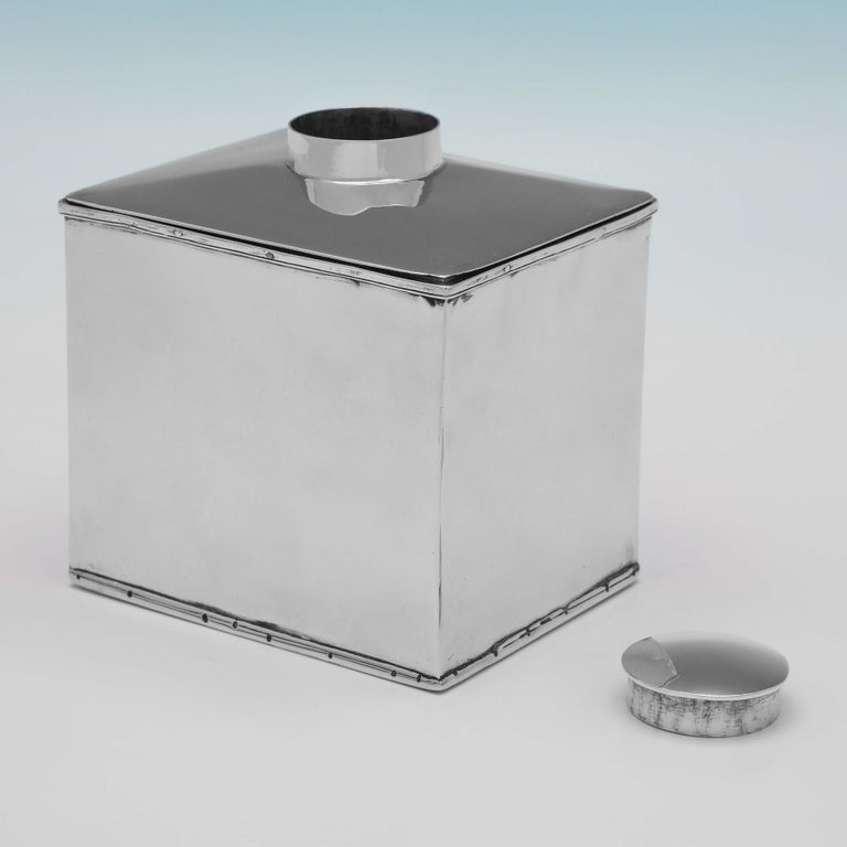 Rare 18th Century Antique Danish Silver Tea Caddy, Made in Copenhagen in 1777 For Sale at 1stDibs