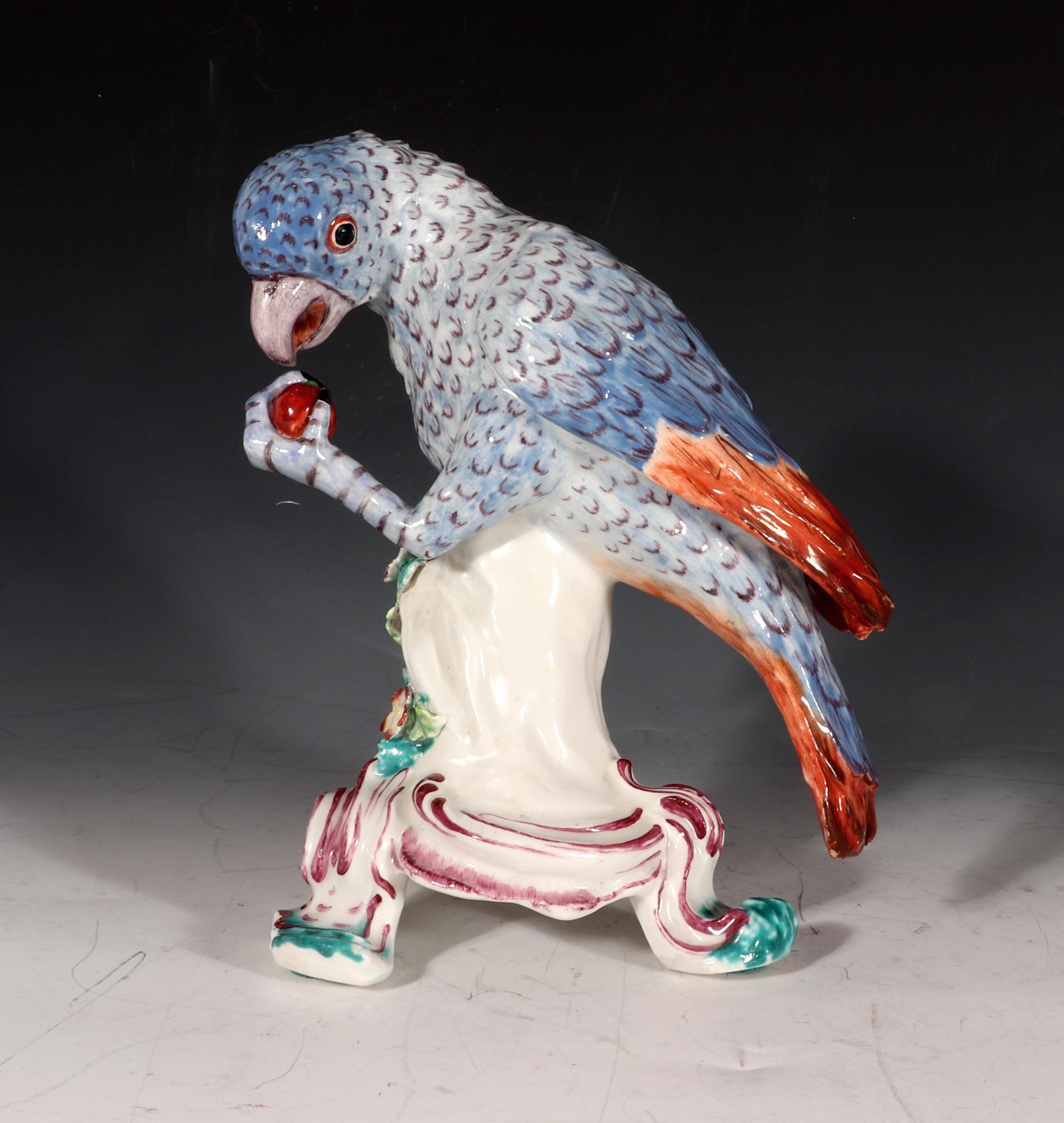 Rare 18th-Century Bow Porcelain Figures of South American Parrots For ...