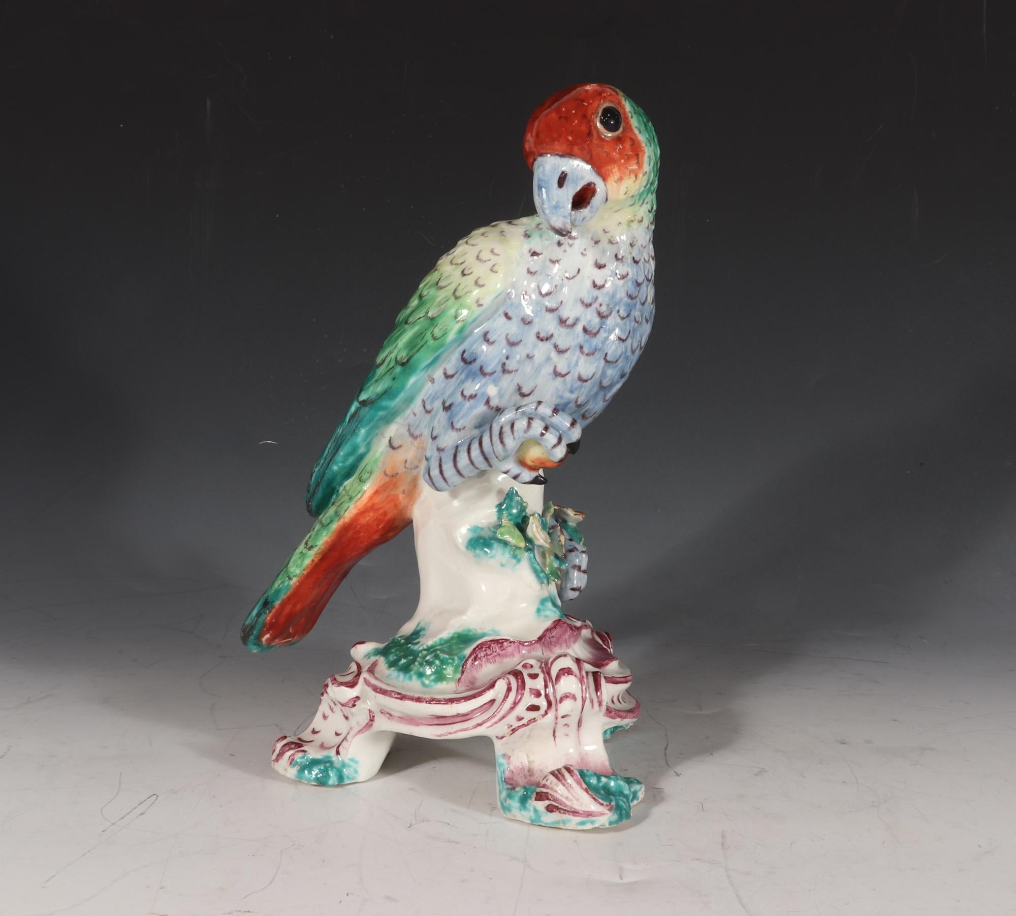 Rare 18th-Century Bow Porcelain Figures of South American Parrots For ...