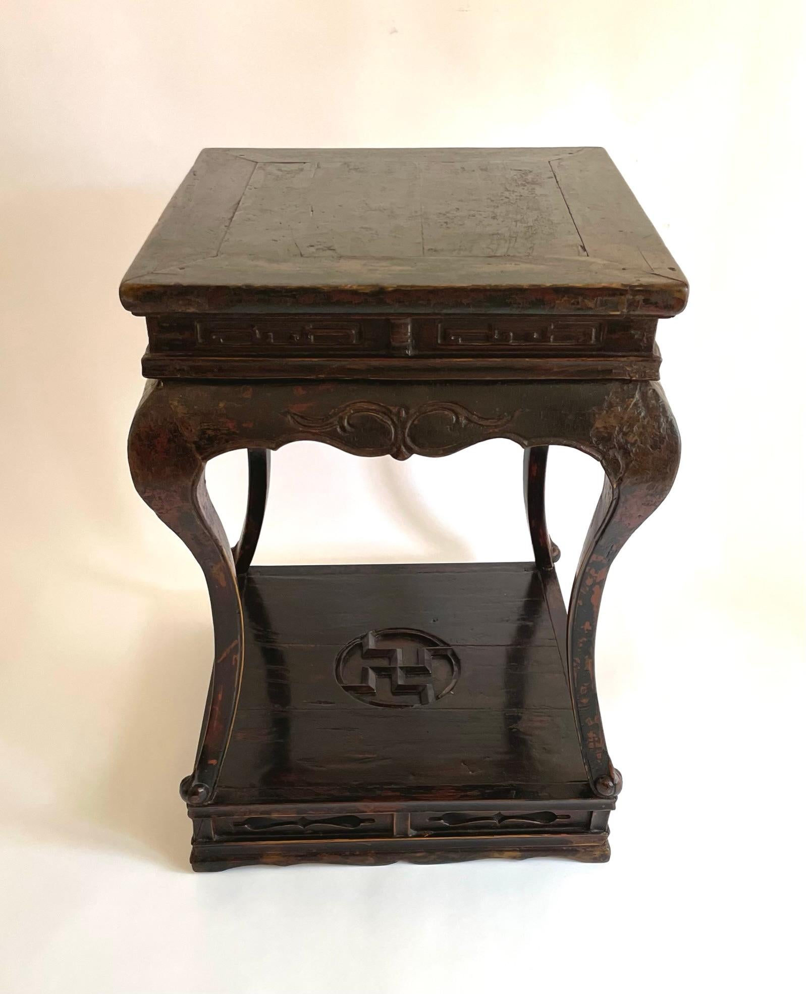 Rare 18th Century Chinese Lacquered Buddhist Incense Table For Sale at ...