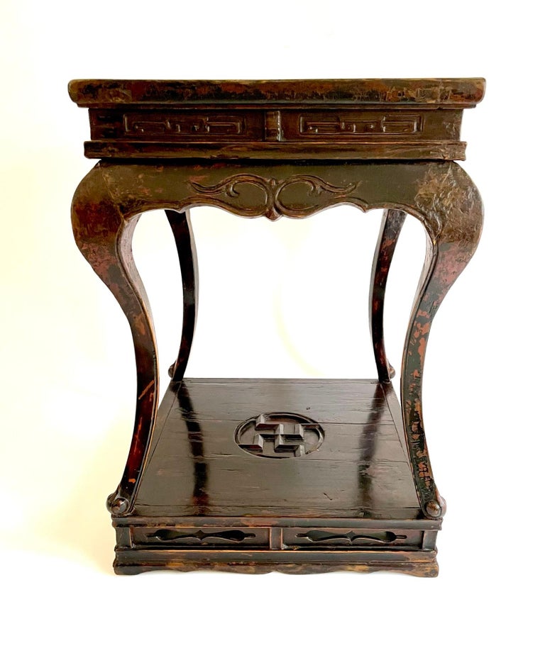 Rare 18th Century Chinese Lacquered Buddhist Incense Table For Sale at ...