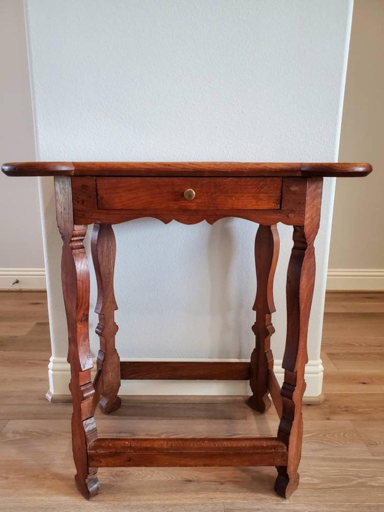 Rare 18th Century Colonial Porringer Table For Sale at 1stDibs