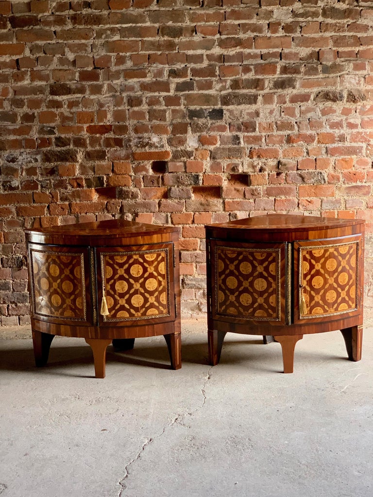 Rare 18th Century Dutch Corner Cabinets Pair of Inlaid Marquetry ...