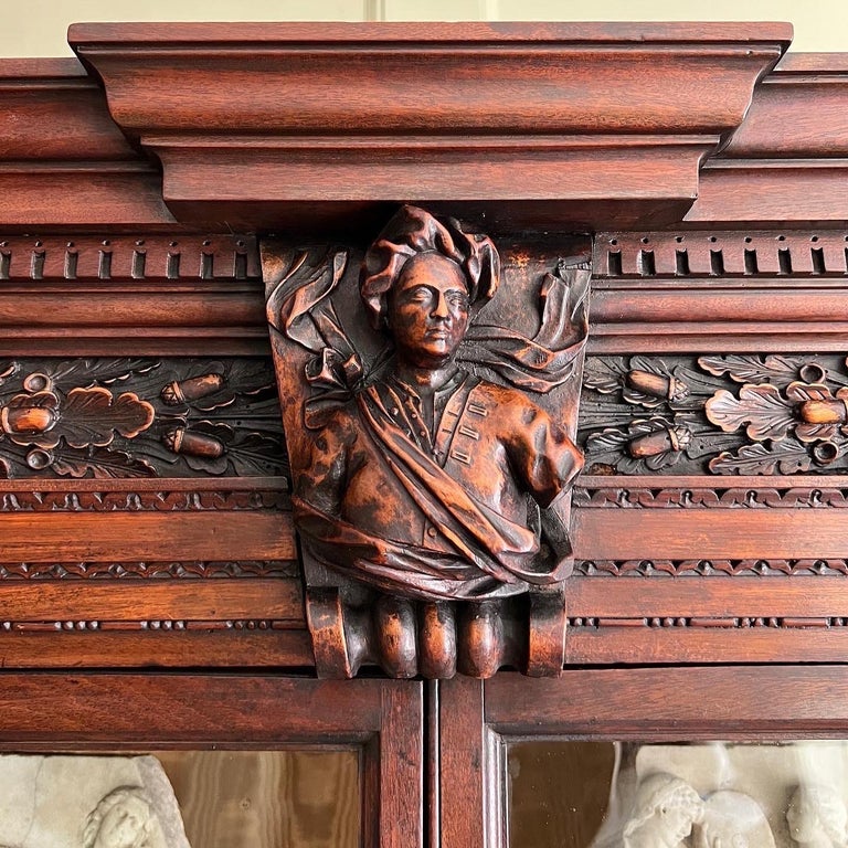 Rare 18th Century Georgian Irish Mahogany Bookcase / Cabinet ...