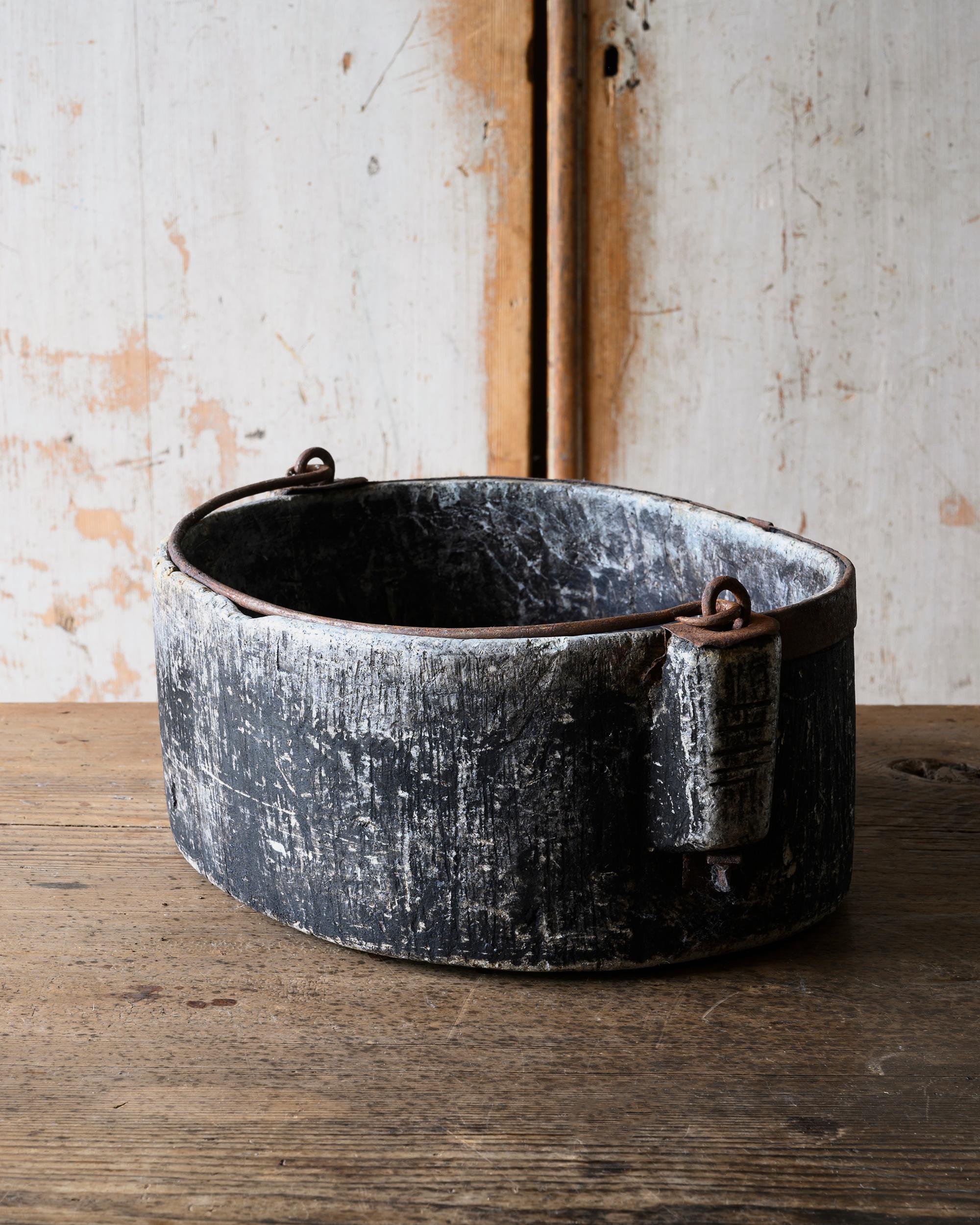 Rare 18th Century Swedish Folk Art Stone Kettle at 1stDibs