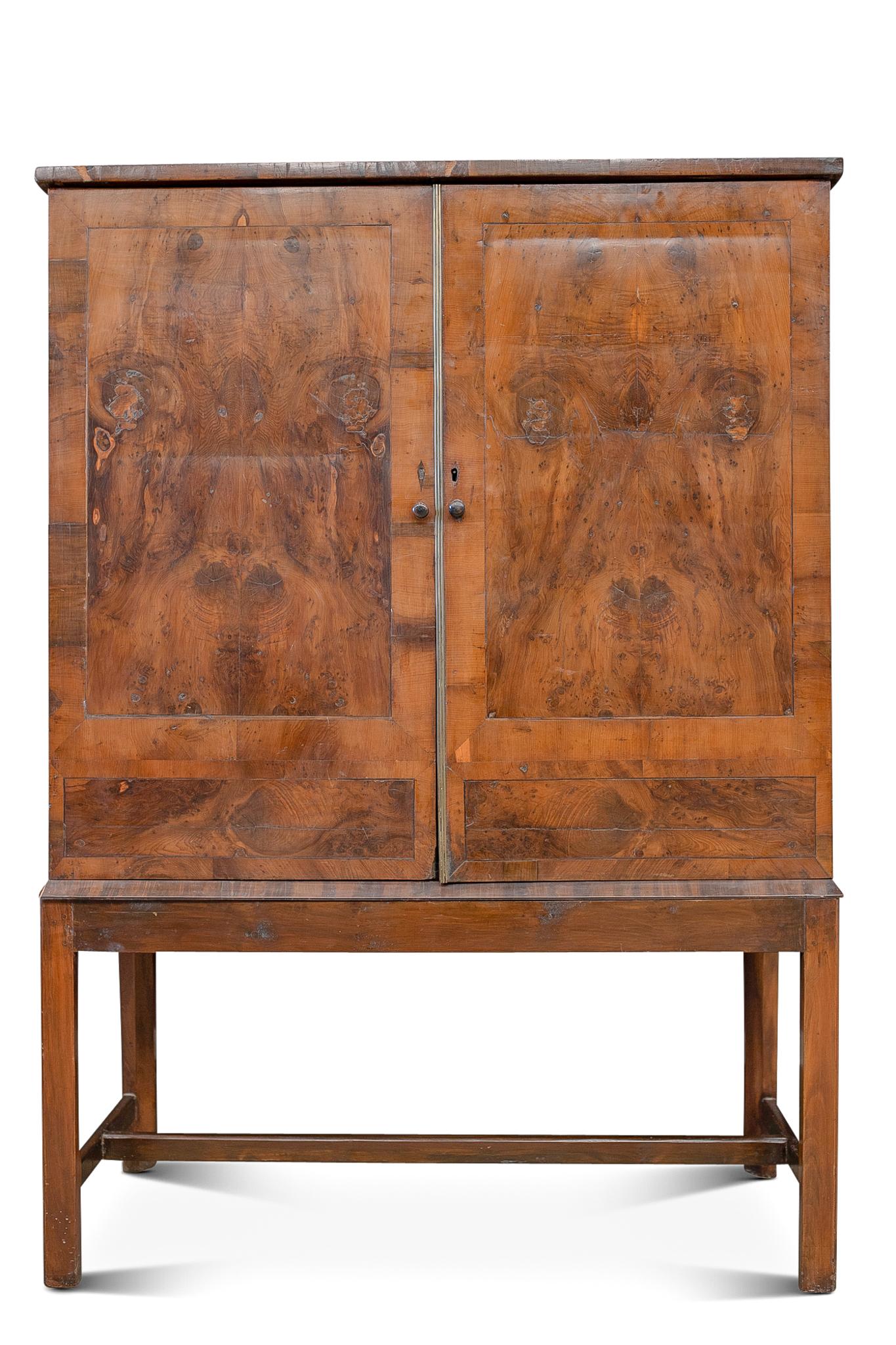 Rare 18th Century Library Yew Wood Specimen Collectors Cabinet Chest on ...