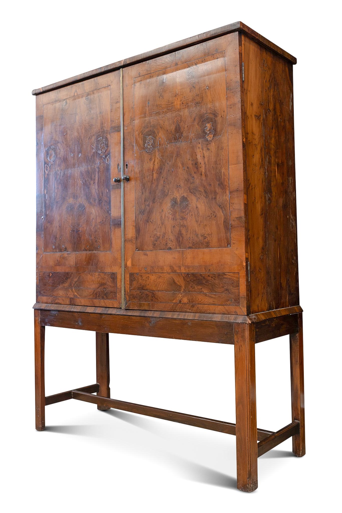 Rare 18th Century Library Yew Wood Specimen Collectors Cabinet Chest on ...
