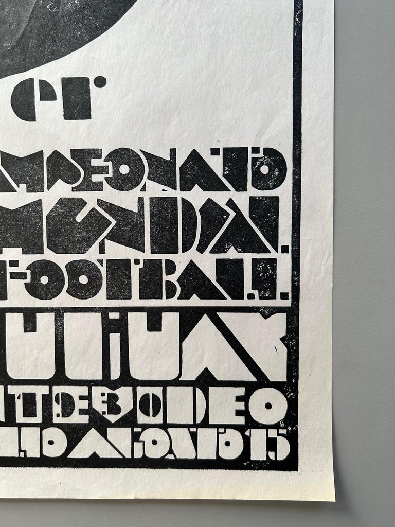 Rare 1930 World Cup Poster, First World Cup For Sale at 1stDibs