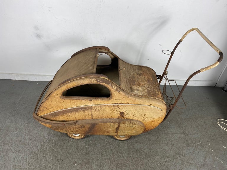 Rare 1930s Futuristic, Deco, Streamline Baby Buggy / Stroller ...