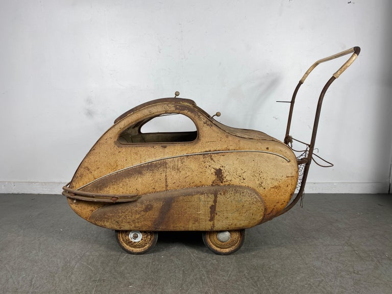 Rare 1930s Futuristic, Deco, Streamline Baby Buggy / Stroller ...